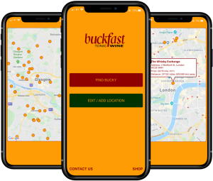 Buckfast App – Find Me Bucky